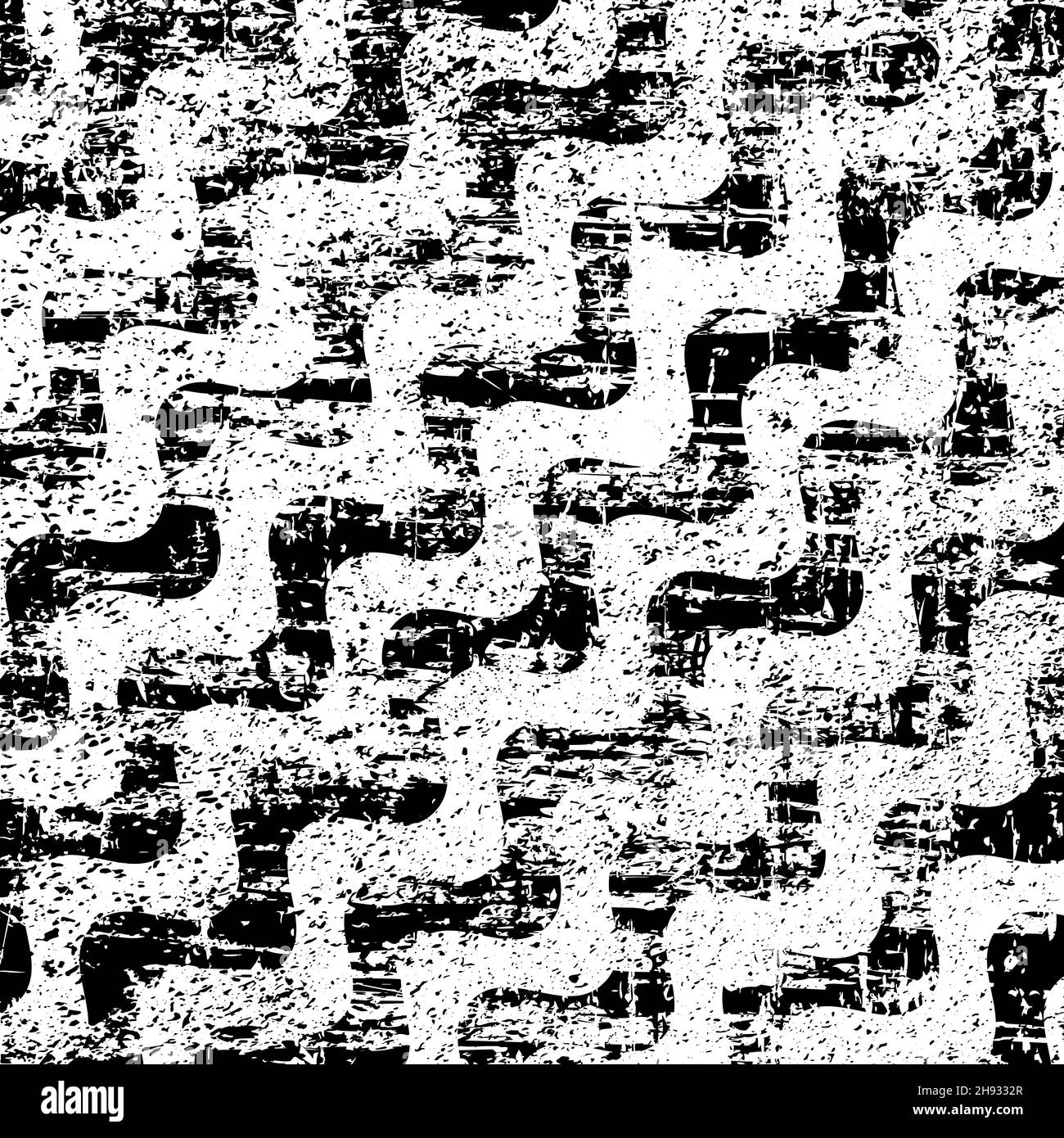 Black grunge wavy oblique stripes. Distress texture of spots, stains ...