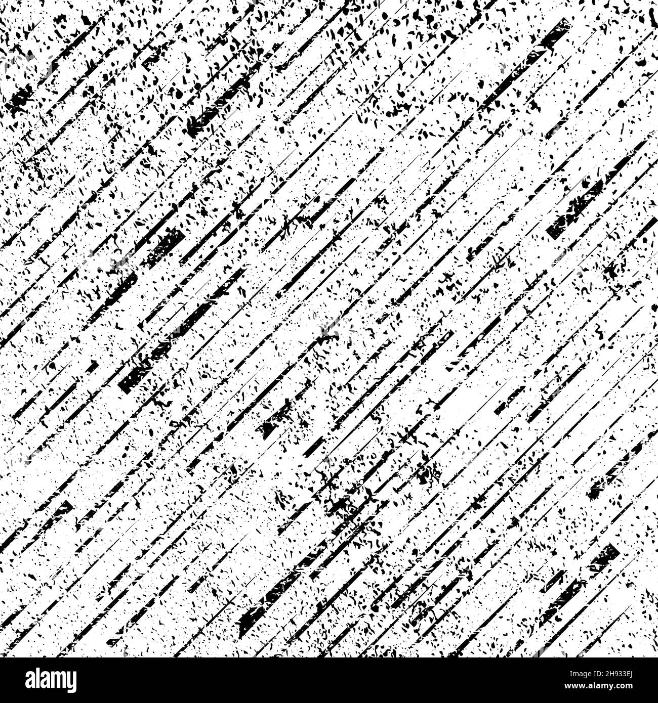 Abstract black oblique grungy stripes. Distress texture of spots ...