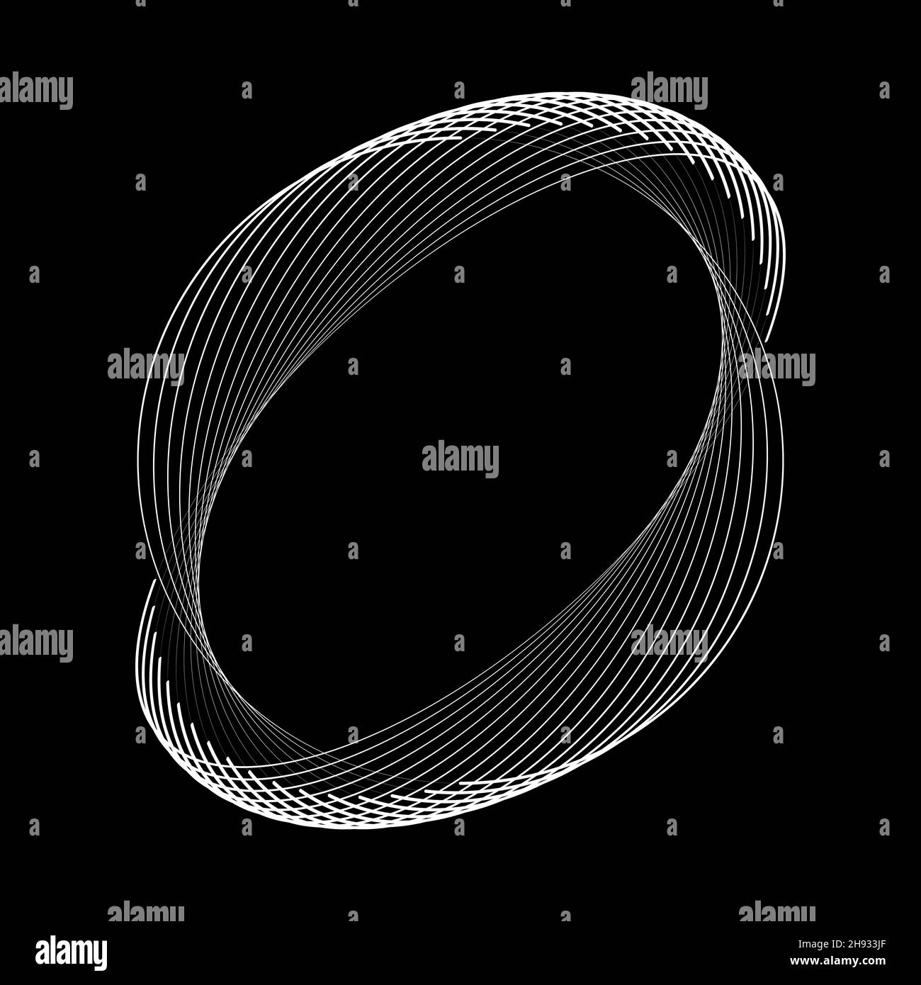 White concentric ellipses in abstract form. Vector illustration. Trendy ...