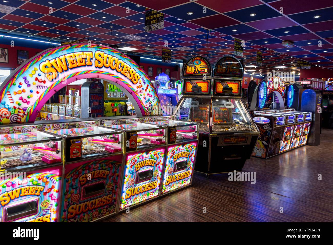 Penny arcade games for fun and pleasure generally at the seaside Stock ...