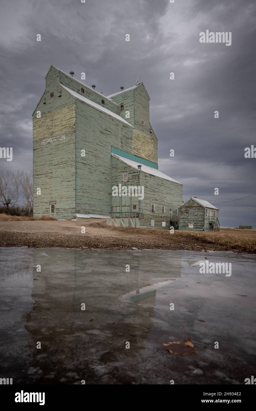 Herronton, Alberta - November 12, 2021: Herronton's old Alberta Wheat ...