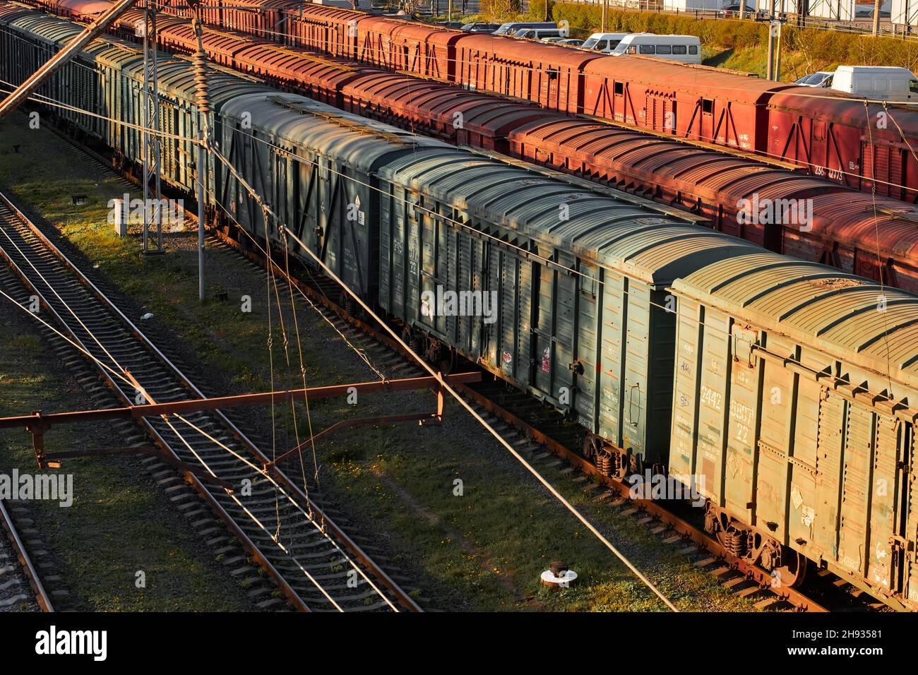 Cargo container depot hi-res stock photography and images - Alamy