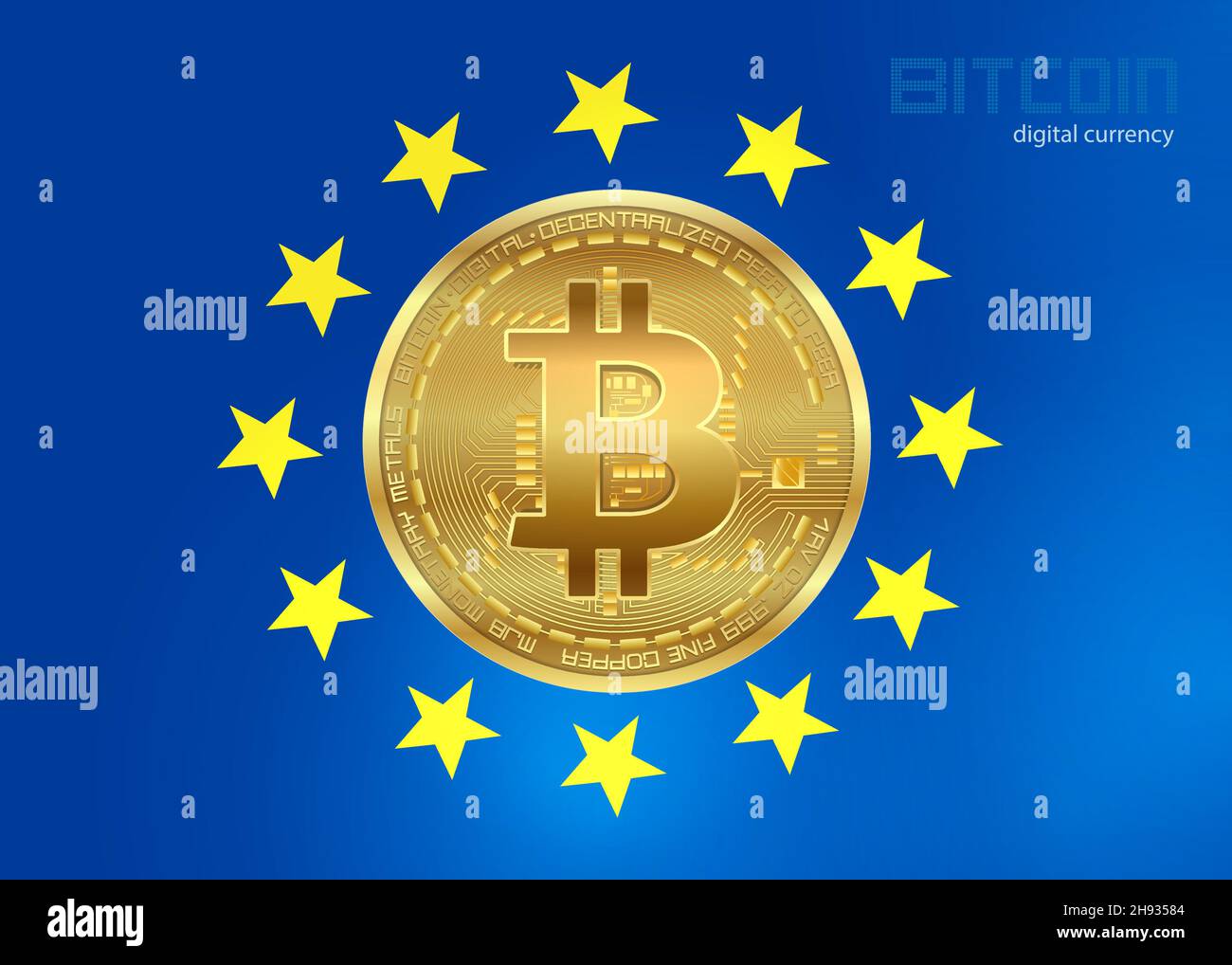 European union flag and illumination hi-res stock photography and ...