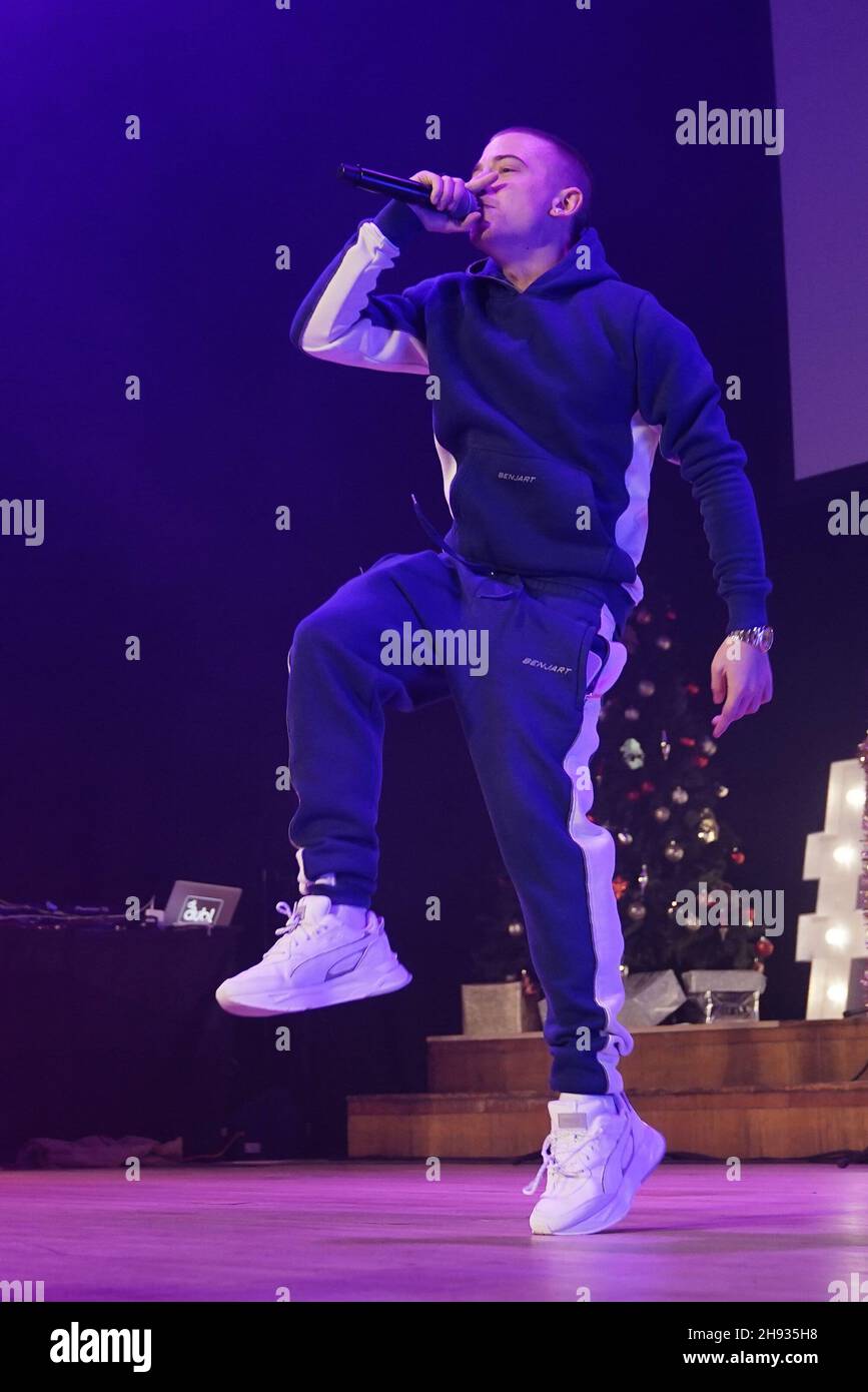 Rapper ArrDee on stage at A Very Merky Christmas, the first ever ...