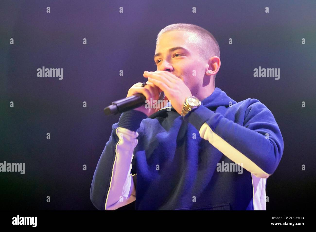 Rapper ArrDee on stage at A Very Merky Christmas, the first ever ...