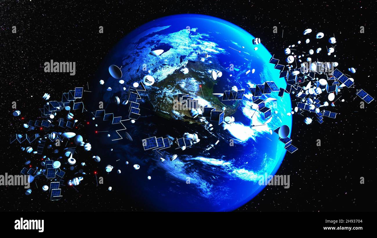 Satellite junk in space hi-res stock photography and images - Alamy