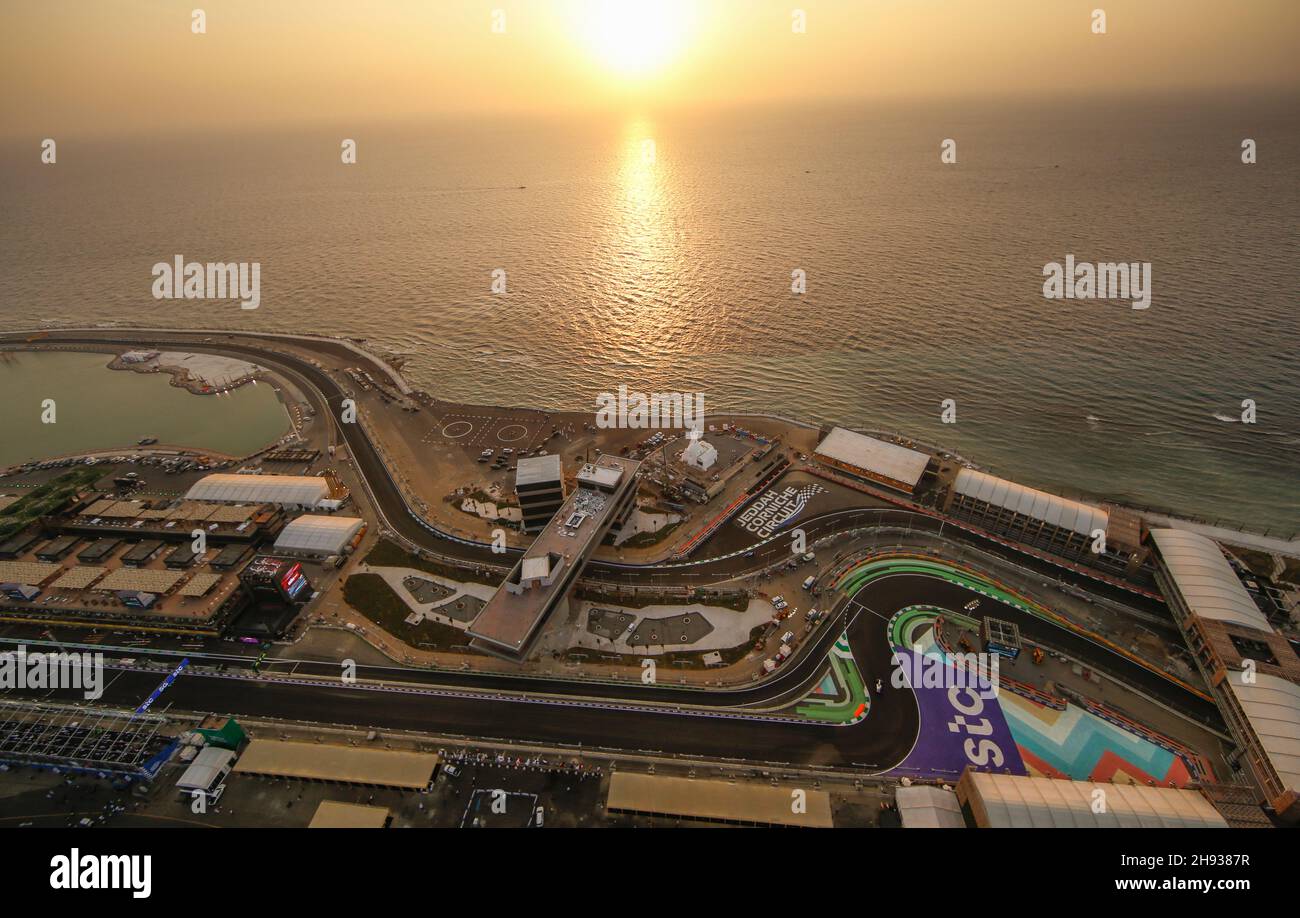 Jeddah, Saudi Arabia. 03rd Dec, 2021. Track illustration atmosphere ...