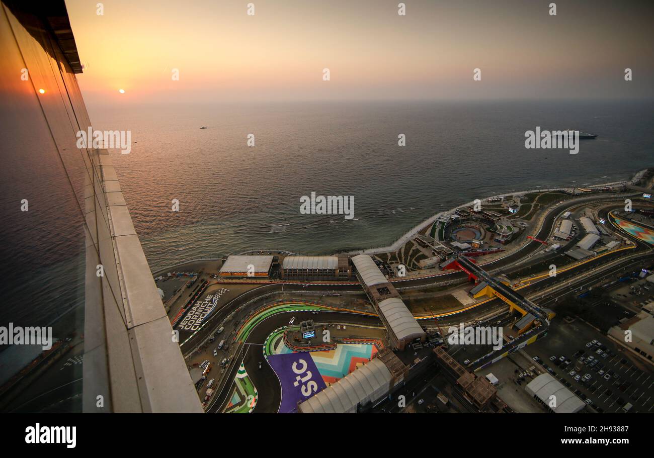 Jeddah, Saudi Arabia. 03rd Dec, 2021. Track illustration atmosphere ...