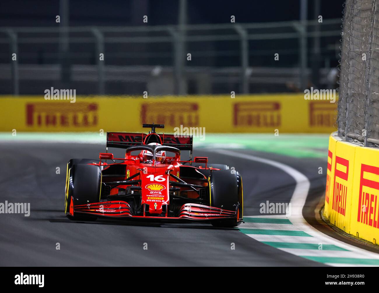 Jeddah, Saudi Arabia. 03rd Dec, 2021. 16 LECLERC Charles (mco), Scuderia Ferrari SF21, action ...
