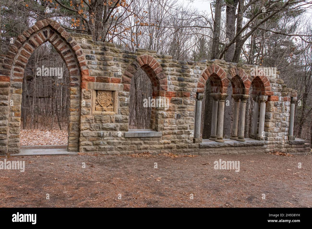 Waterfalls trail and Abbey Ruins Gatineau Quebec Canada Stock Photo - Alamy