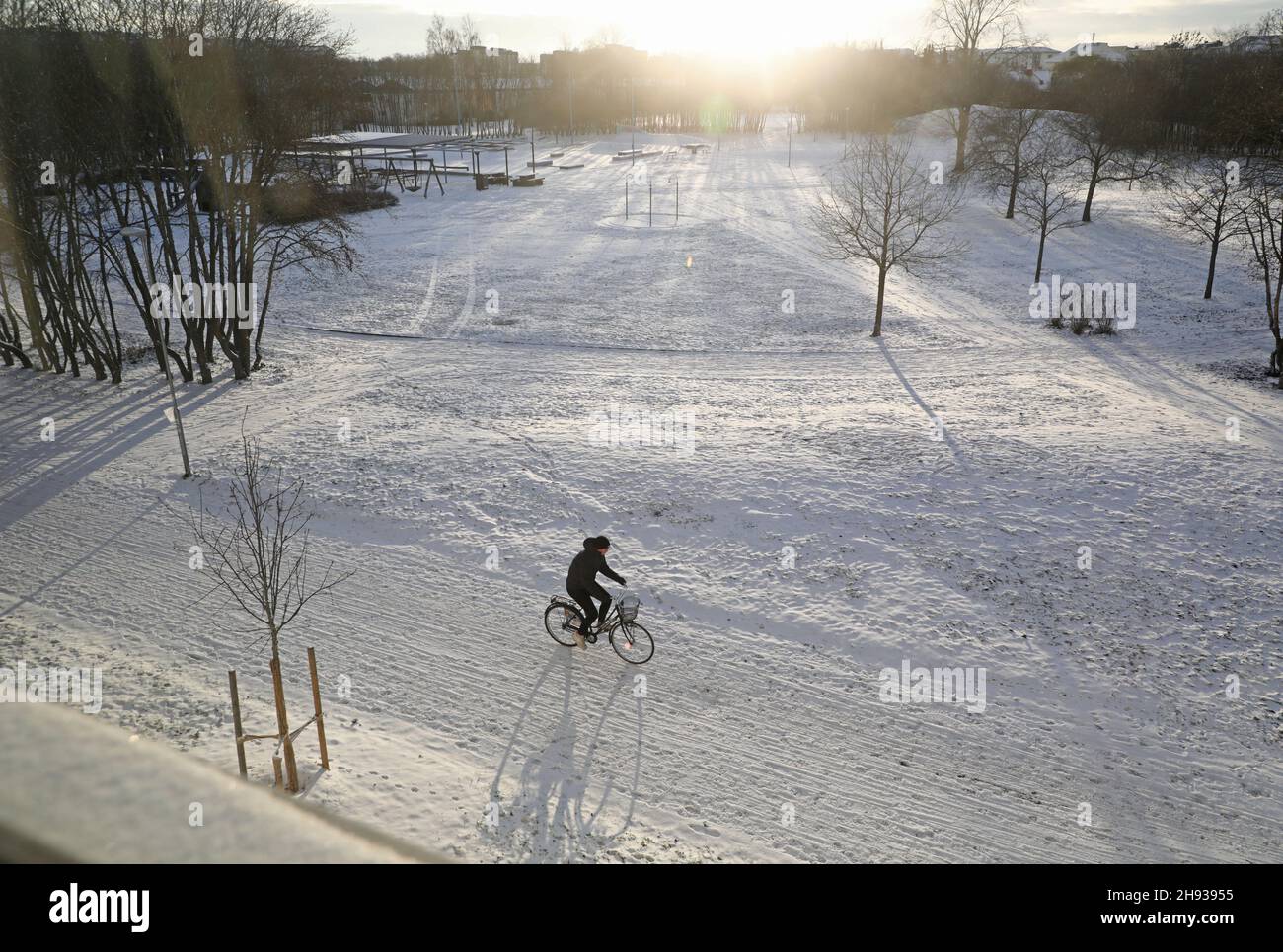 Uppsala, Sweden. 3rd, December, 2021. Daily life and winter in Uppsala ...