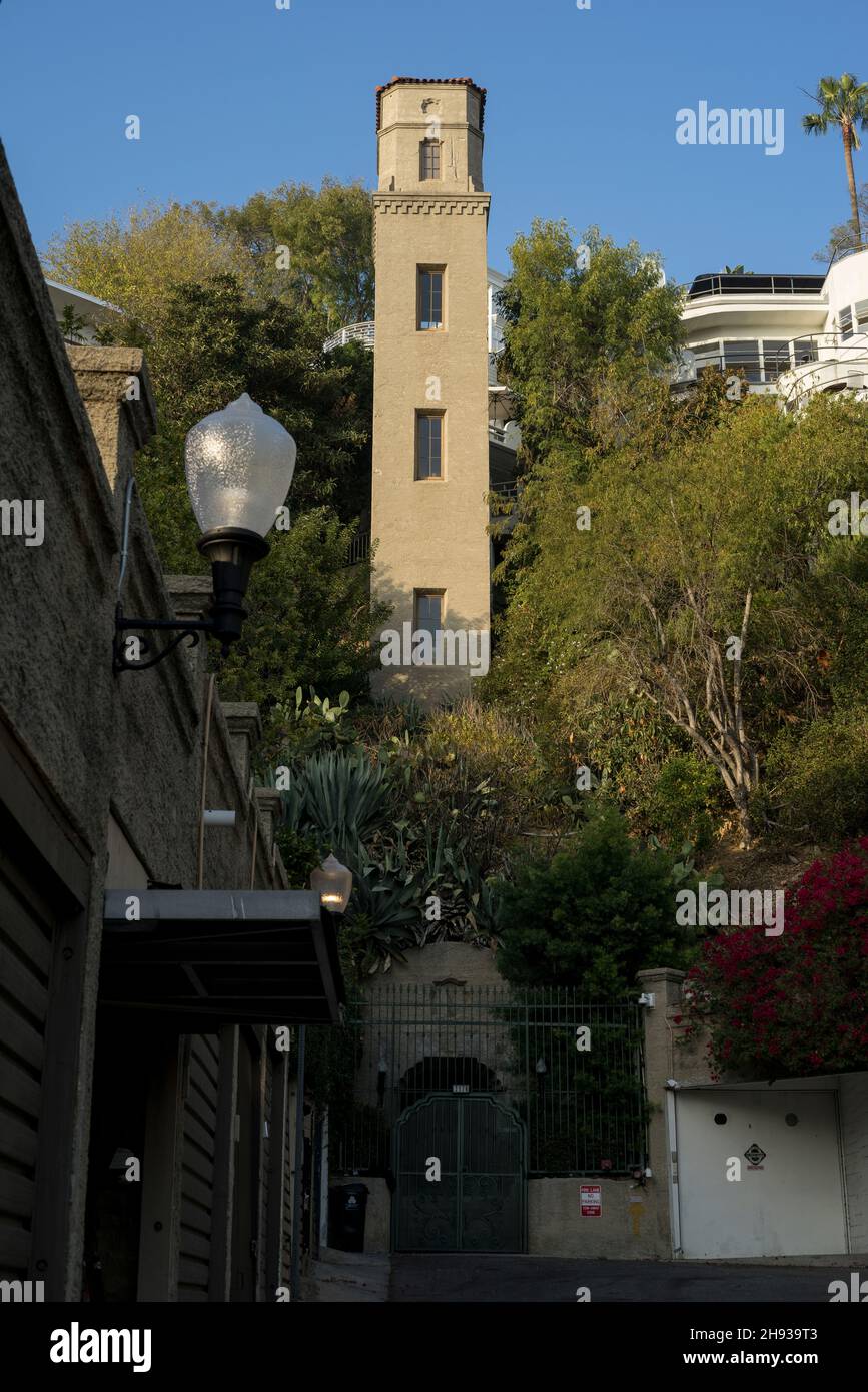 High Tower elevator, Los Angeles Stock Photo - Alamy