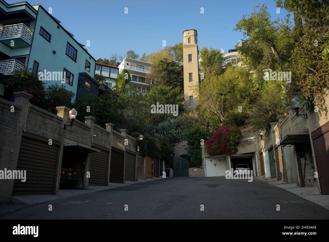 High Tower elevator, Los Angeles Stock Photo - Alamy