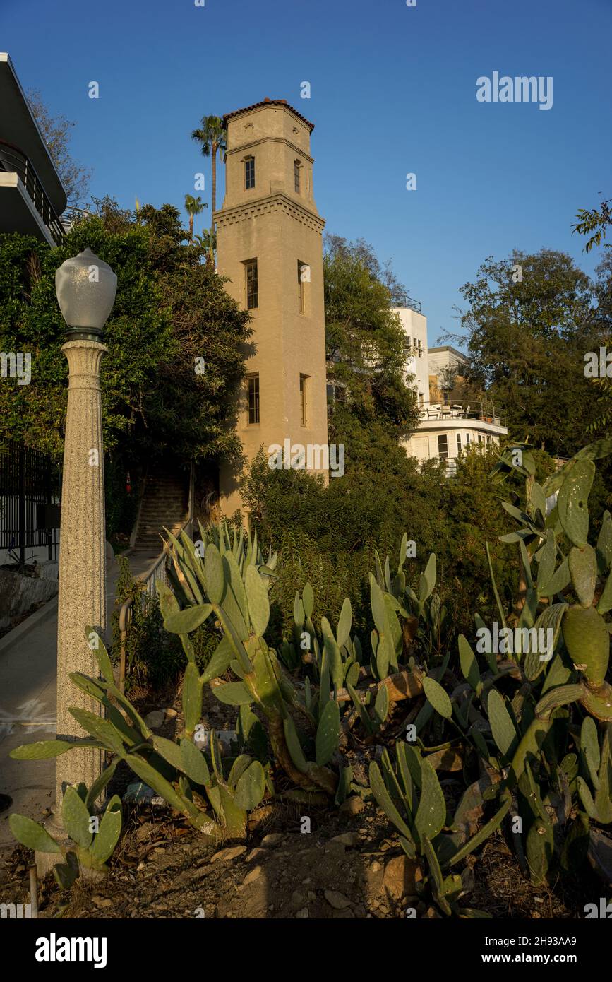 High Tower elevator, Los Angeles Stock Photo - Alamy
