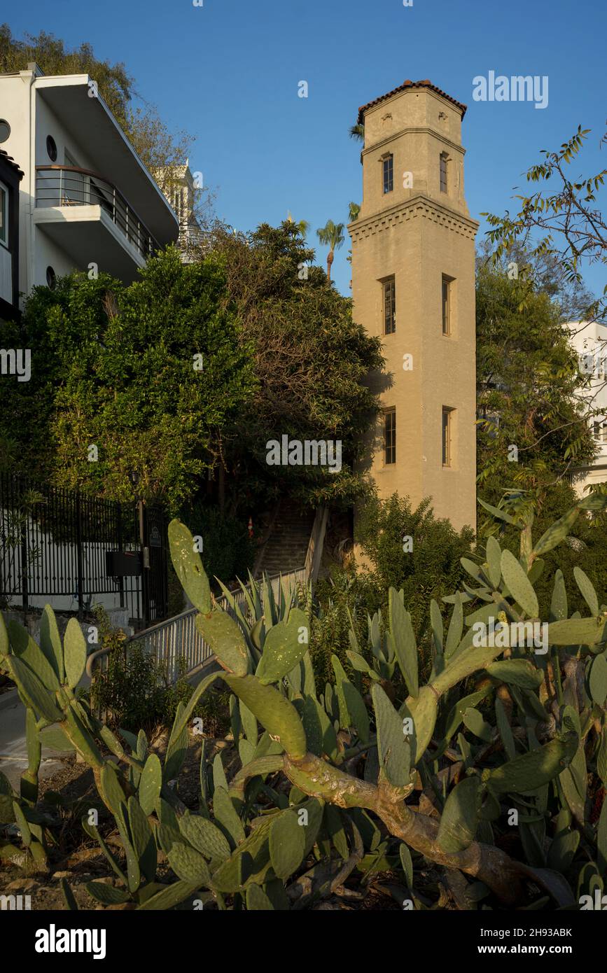 High Tower elevator, Los Angeles Stock Photo - Alamy
