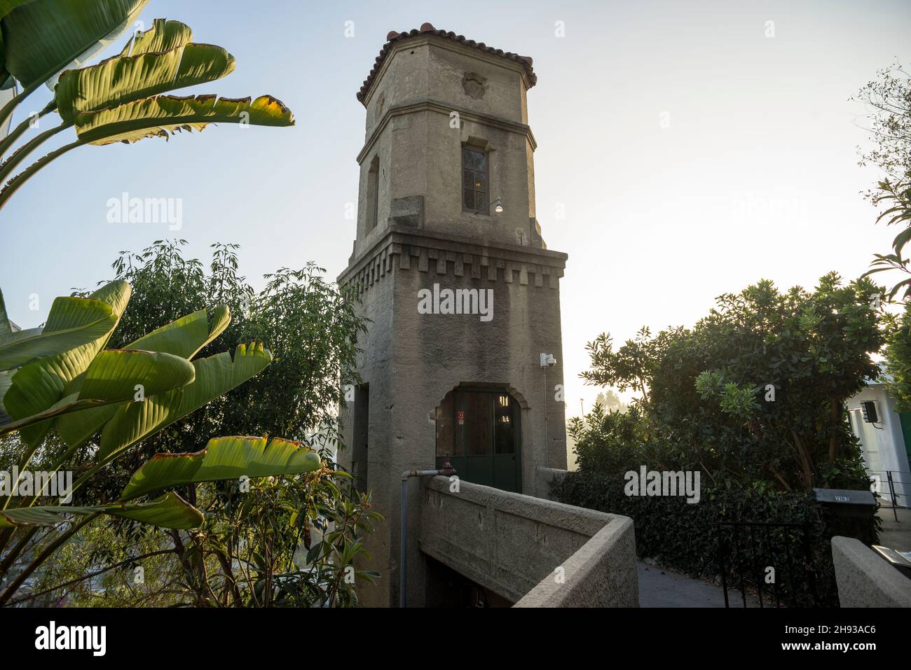 High Tower elevator, Los Angeles Stock Photo - Alamy