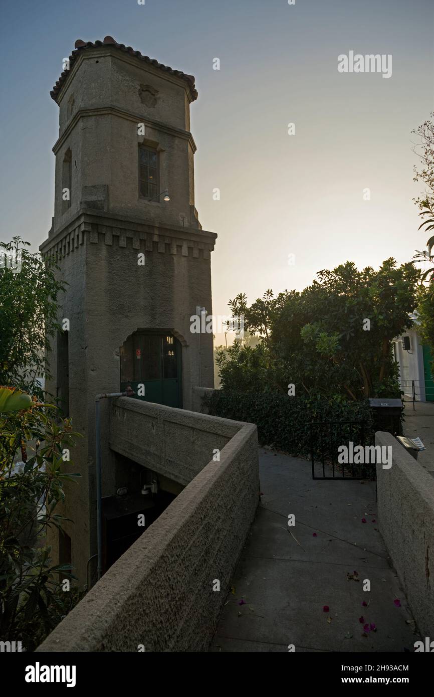 High Tower elevator, Los Angeles Stock Photo - Alamy