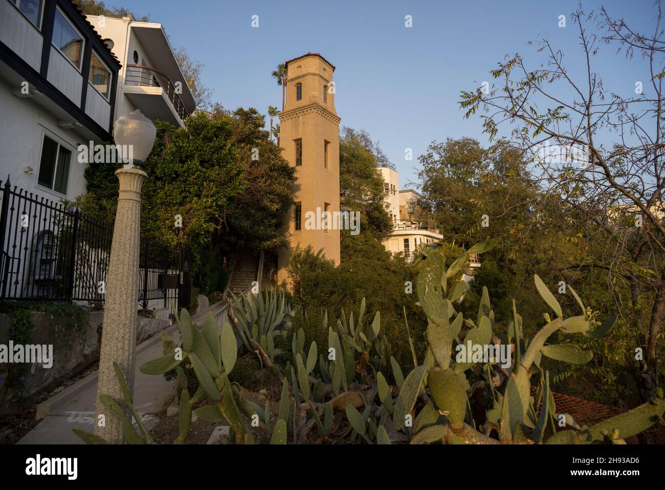 High Tower elevator, Los Angeles Stock Photo - Alamy