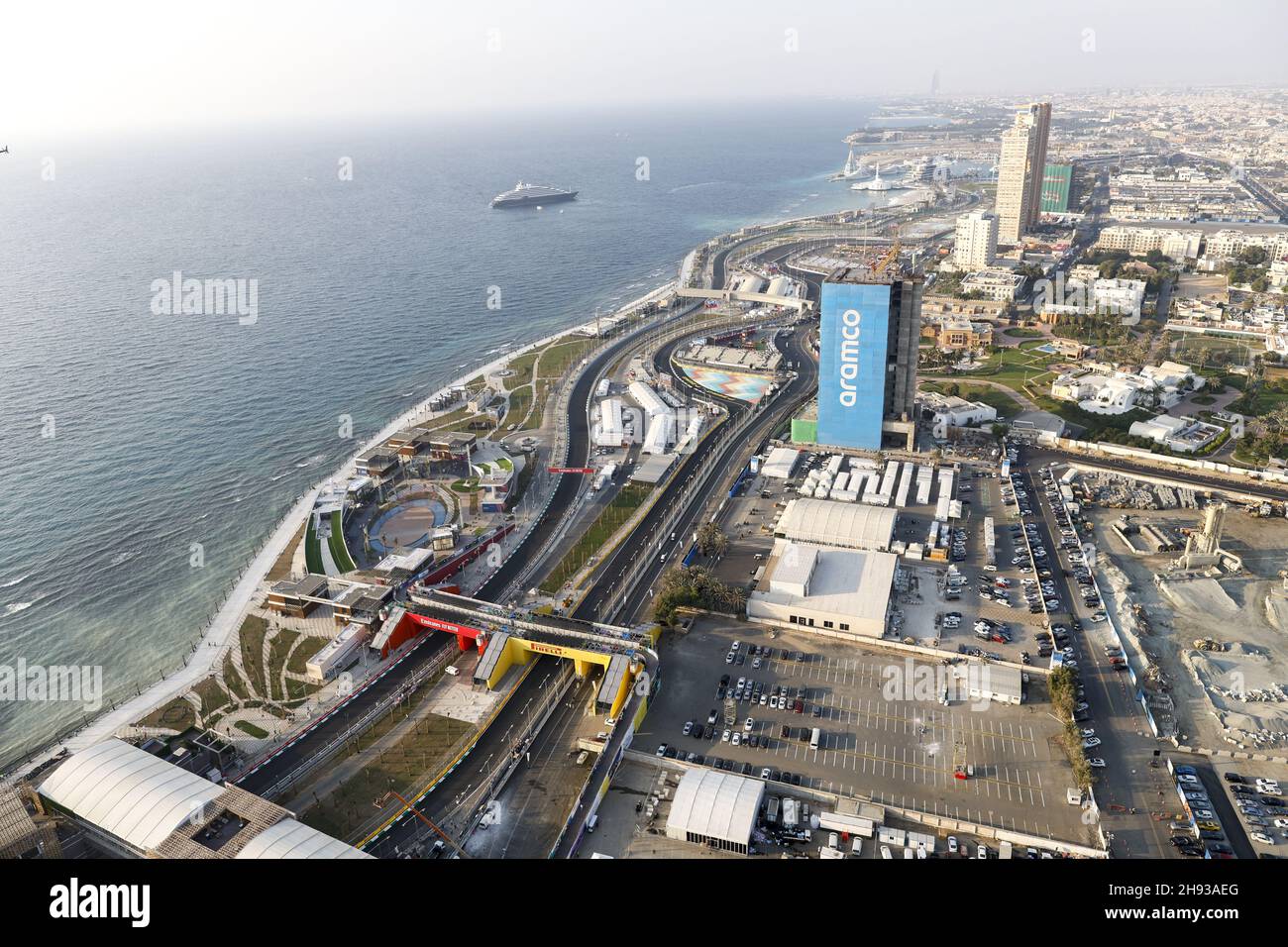 Jeddah, Saudi Arabia. 03rd Dec, 2021. Track illustration atmosphere ...