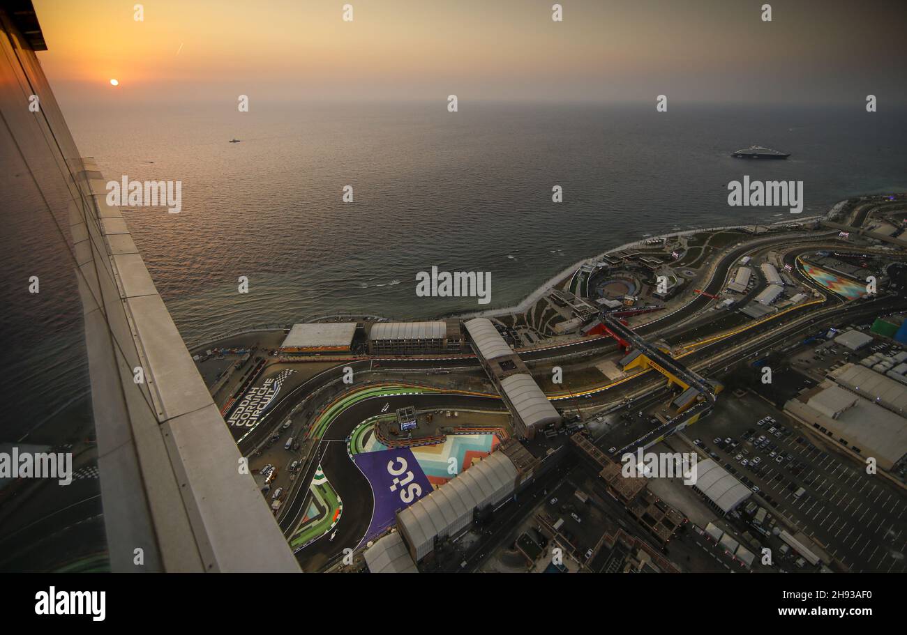 Jeddah, Saudi Arabia. 03rd Dec, 2021. Track illustration atmosphere ...