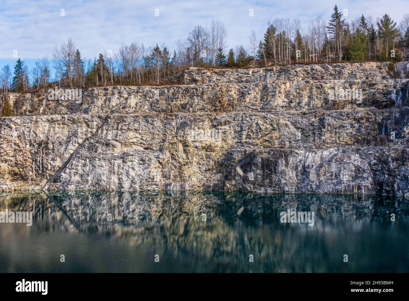 Canadian Bungee Jumping Quebec Canada at Morrison Quarry in winter ...