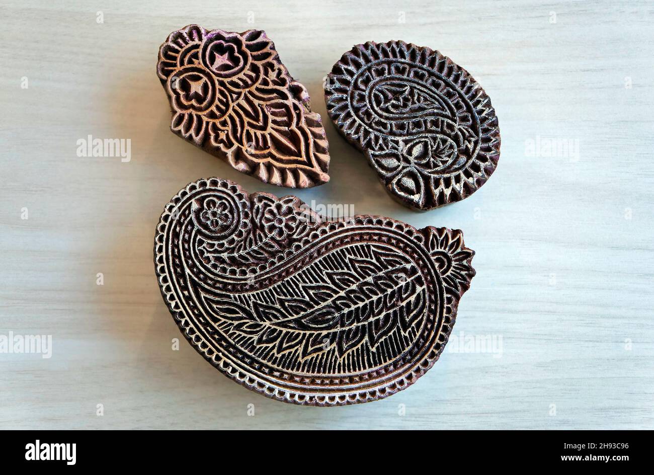 Block print stamp indian hi-res stock photography and images - Alamy