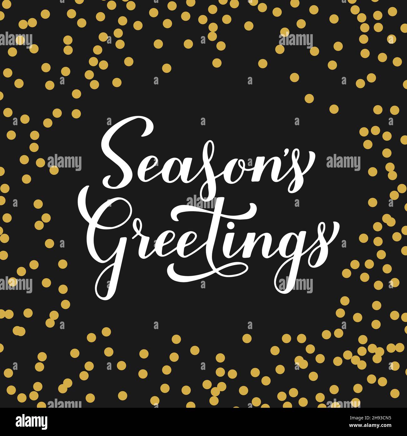 Seasons greetings calligraphy hand hi-res stock photography and images ...