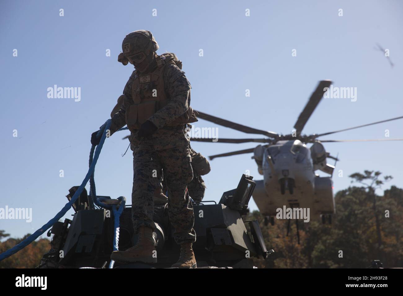 U.S. Marine Corps Cpl. Gavin Beamon with Combat Logistics Battalion 24 ...