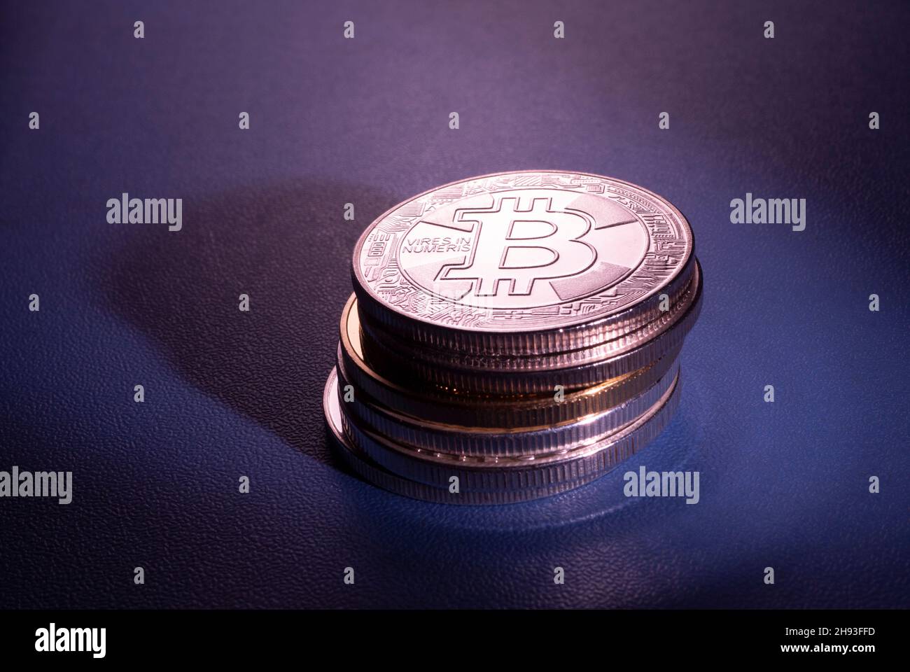 Macro shot of a Bit Coin Crypto Currency Stock Photo - Alamy