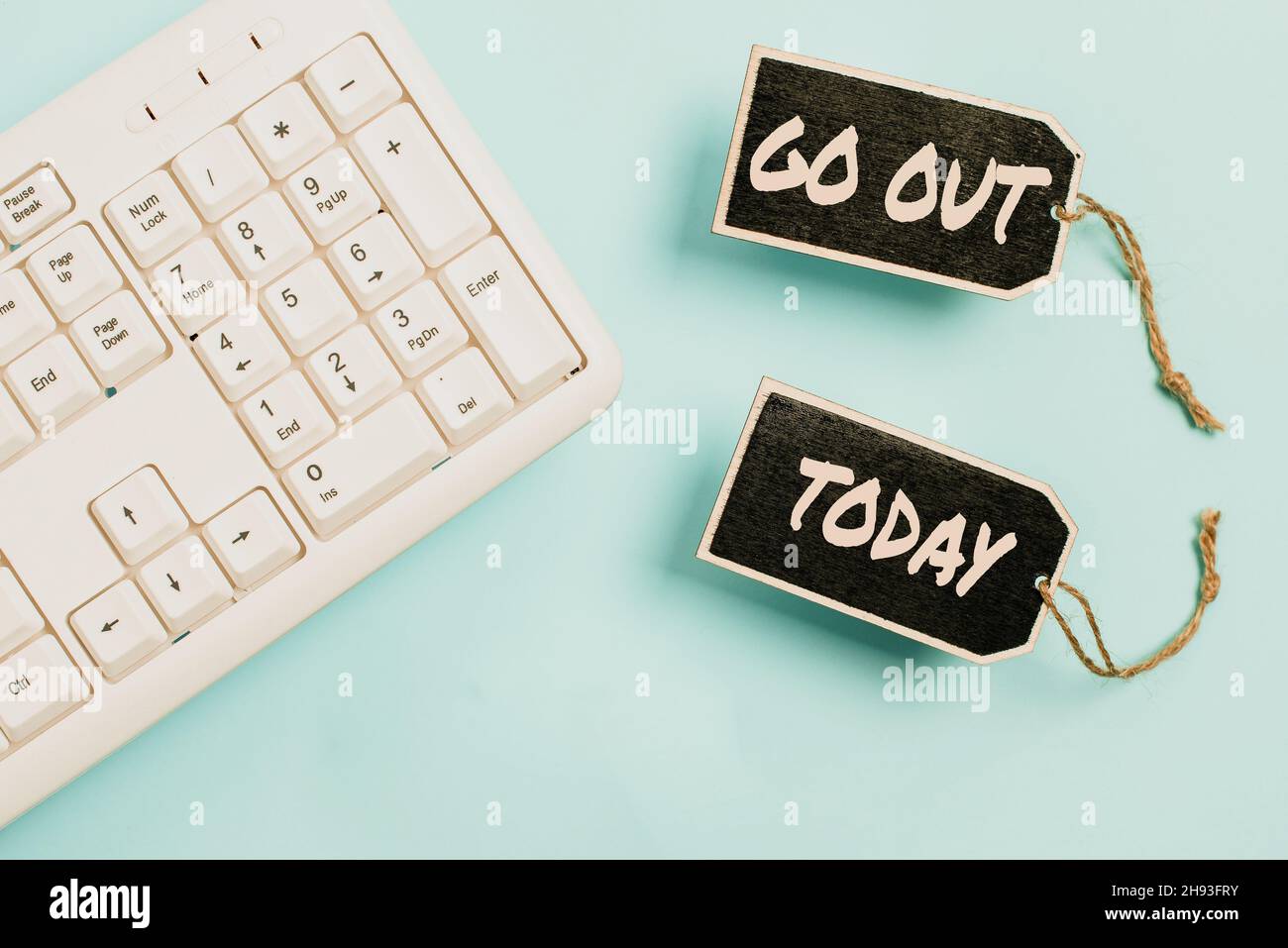 Hand writing sign Go Out. Conceptual photo to leave a room or building ...