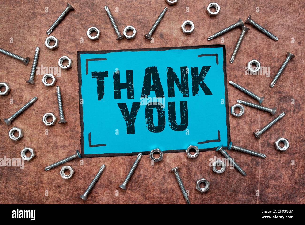 Text sign showing Thank You. Business showcase replaying on something ...