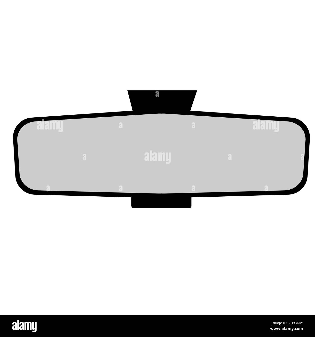 Car Mirror on white background. Rear view mirror sign. flat style Stock ...