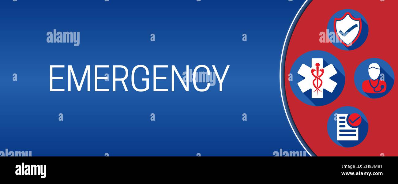 Emergency Illustration Background Design Stock Vector Image & Art - Alamy