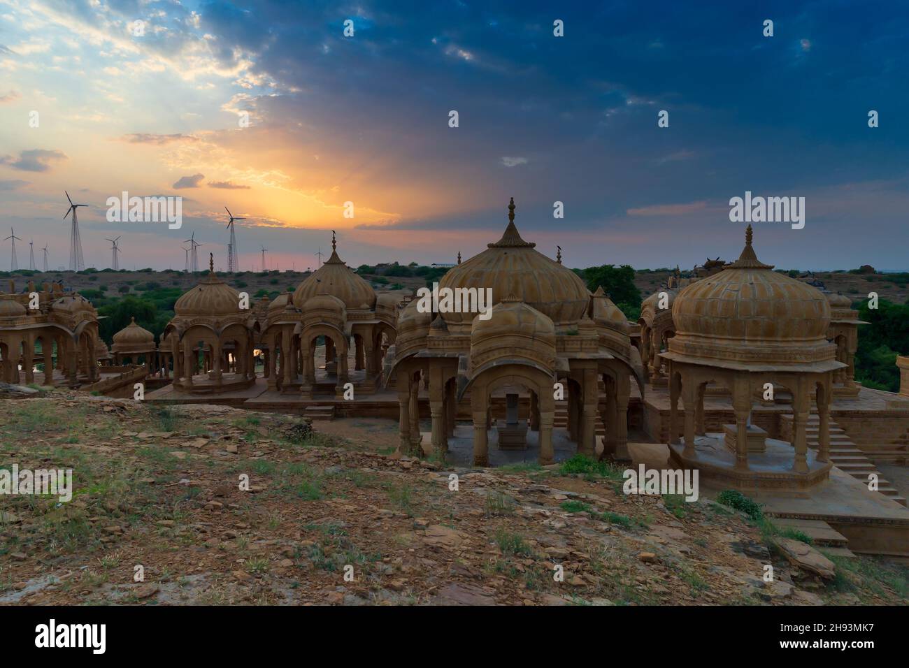 Beautiful sunset at Bada Bagh or Barabagh, means Big Garden,is a garden ...