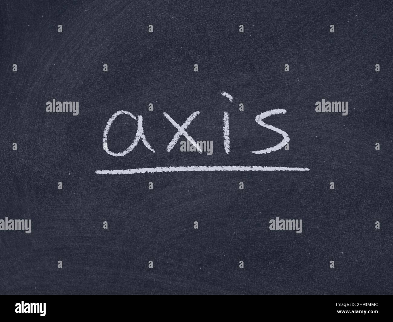 axis concept word on blackboard background Stock Photo - Alamy
