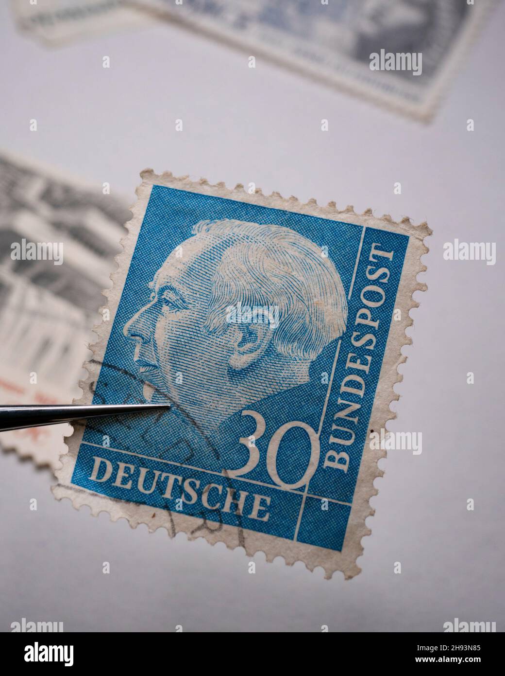 Stamp collection catalog hi-res stock photography and images - Alamy