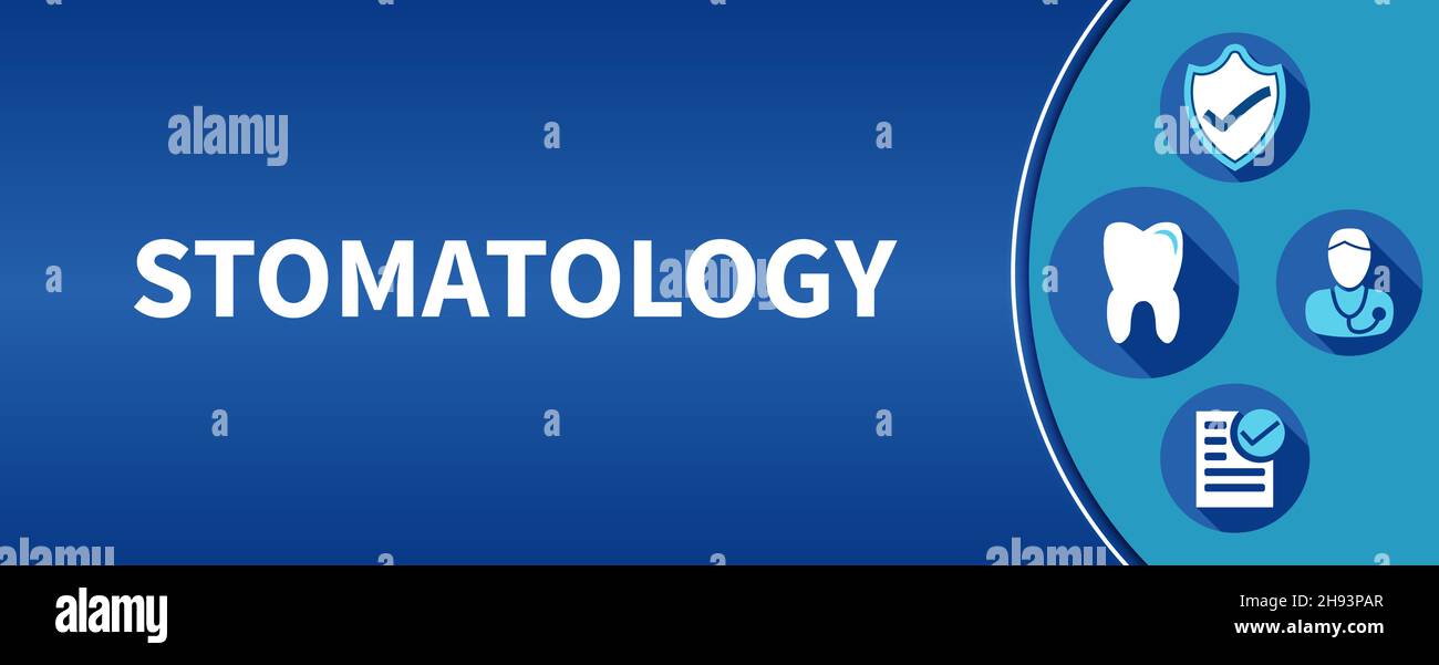 Stomatology dentistry poster tooth Stock Vector Images - Alamy