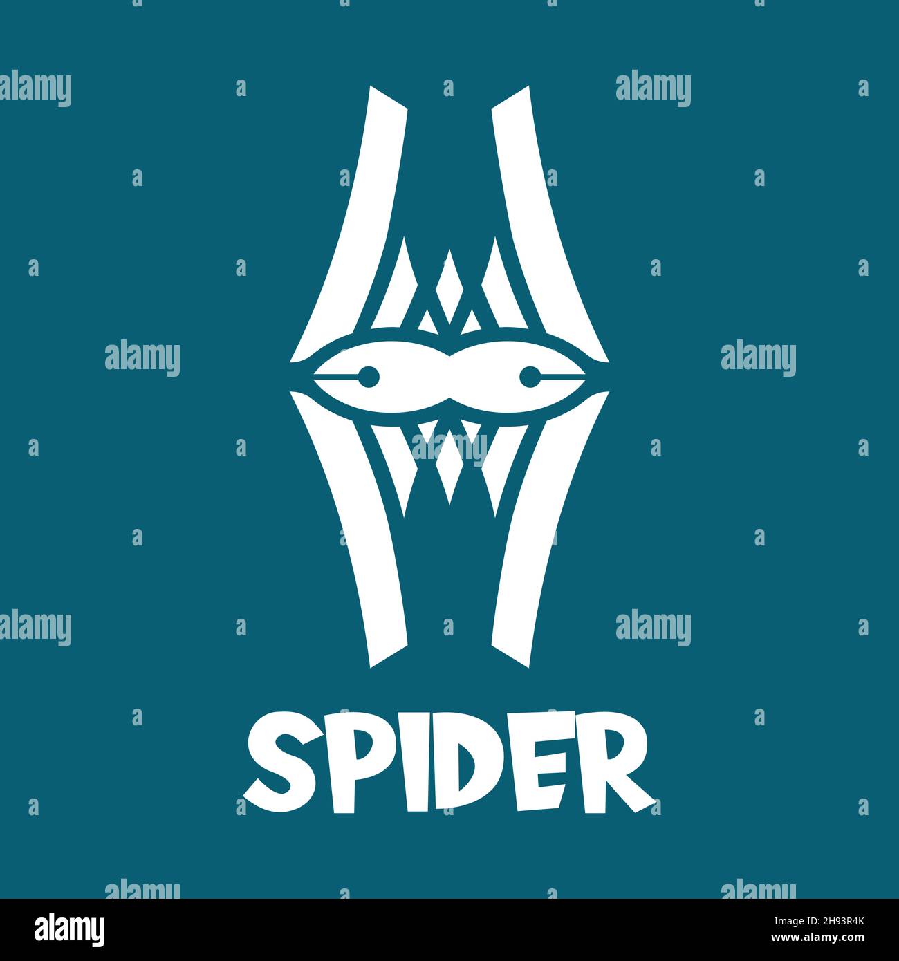 spider logo. spider symbol abstract Stock Vector Image & Art - Alamy