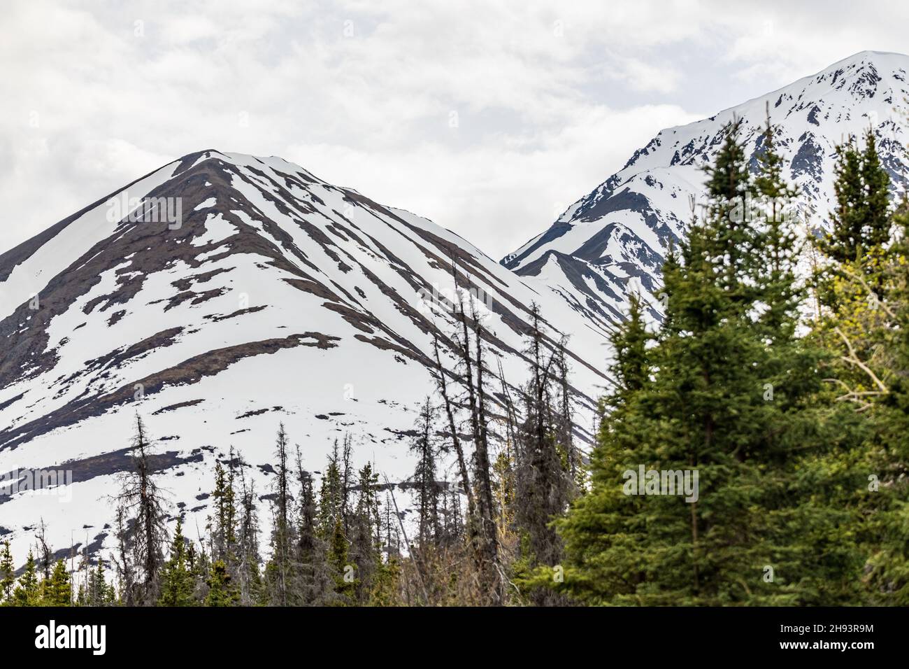 Stunning nature, landscape scene in the north at the start of winter ...