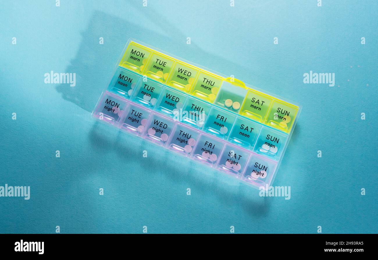 Personal pill dispenser hi-res stock photography and images - Alamy