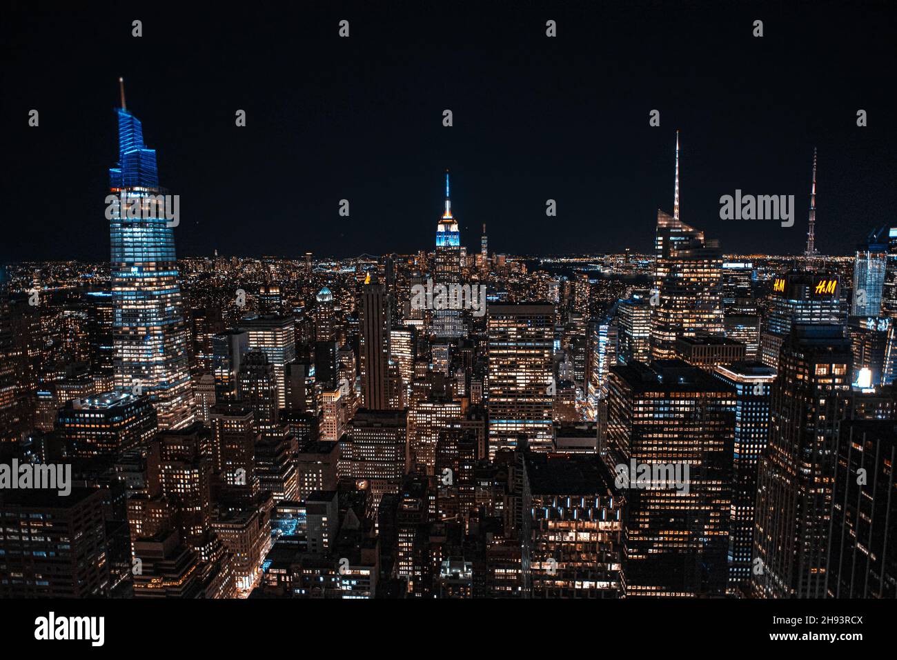 New York City Skyline from Above Stock Photo - Alamy