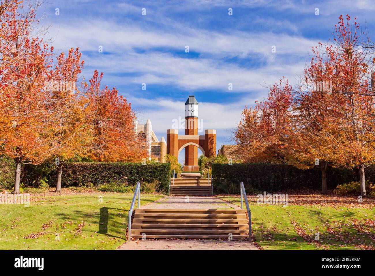 Beautiful fall color of the health sciences campus, University of ...