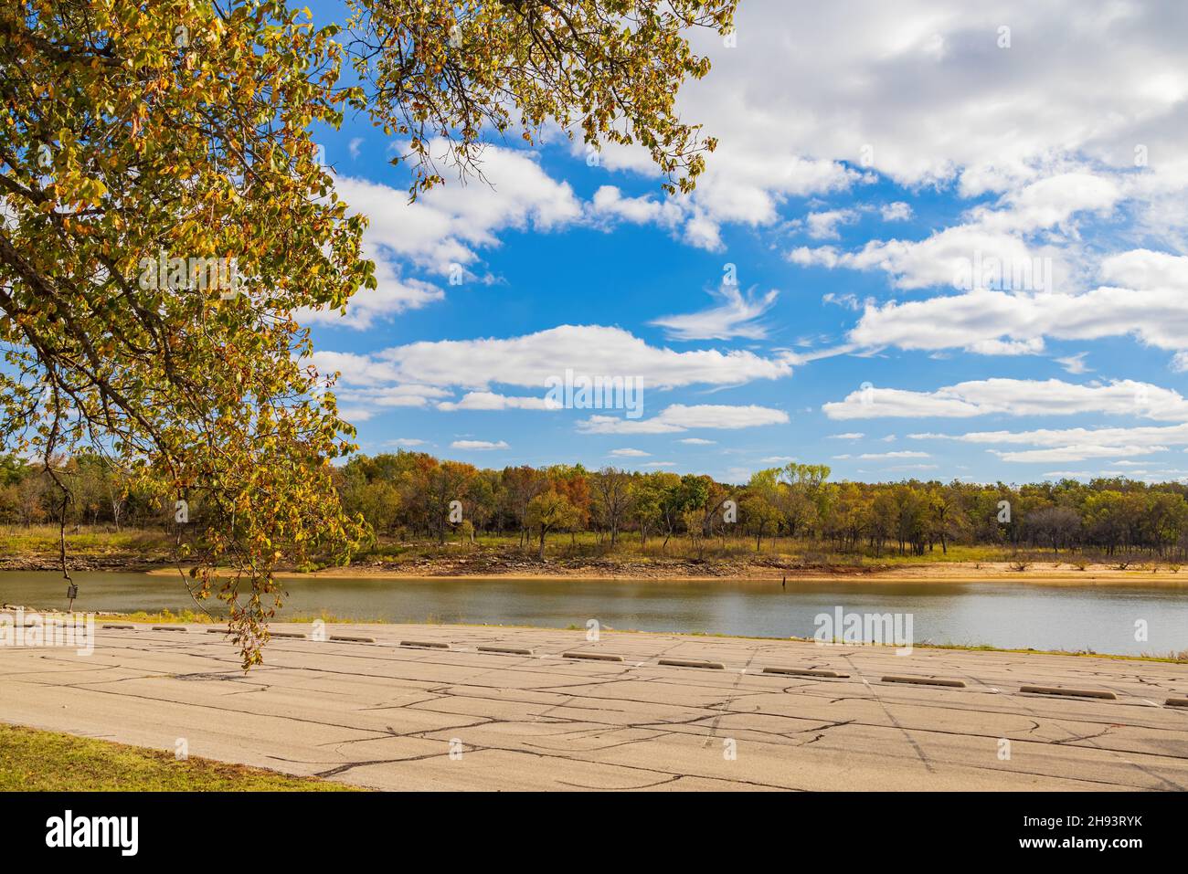 Fall color near the Eagle view Trail at Oklahoma Stock Photo - Alamy