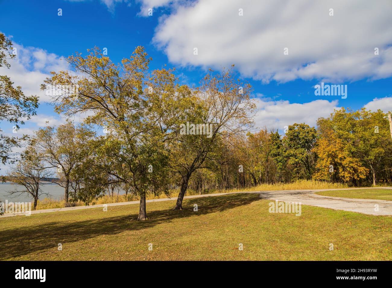 Fall color near the Eagle view Trail at Oklahoma Stock Photo - Alamy