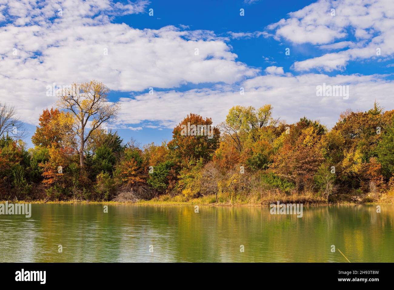 Beautiful landscape of Lake Murray State Park at Oklahoma Stock Photo ...