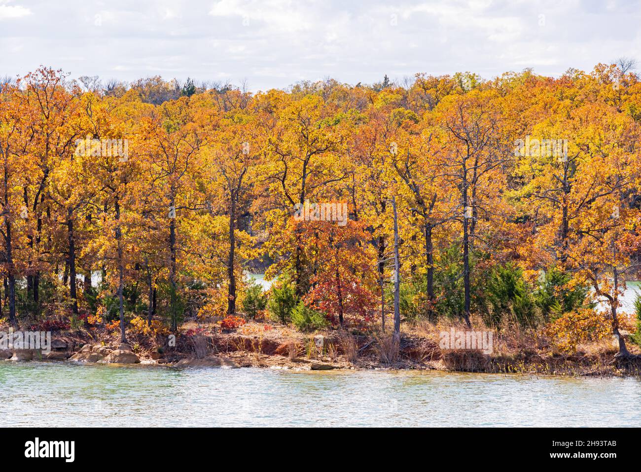 Beautiful landscape of Lake Murray State Park at Oklahoma Stock Photo ...