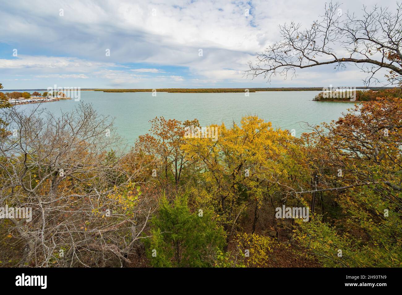 Beautiful landscape of Lake Murray State Park at Oklahoma Stock Photo ...