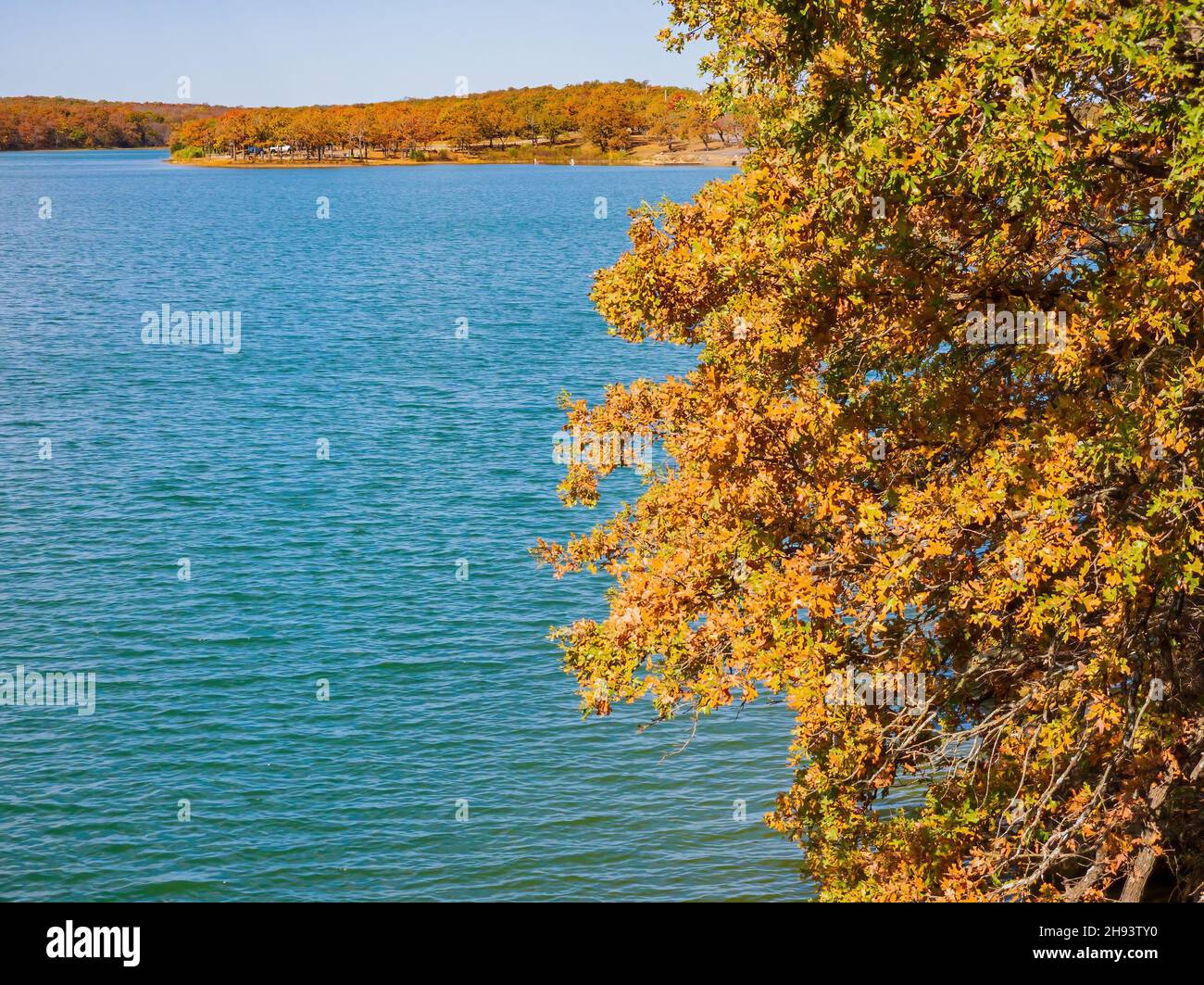 Beautiful landscape of Lake Murray State Park at Oklahoma Stock Photo ...