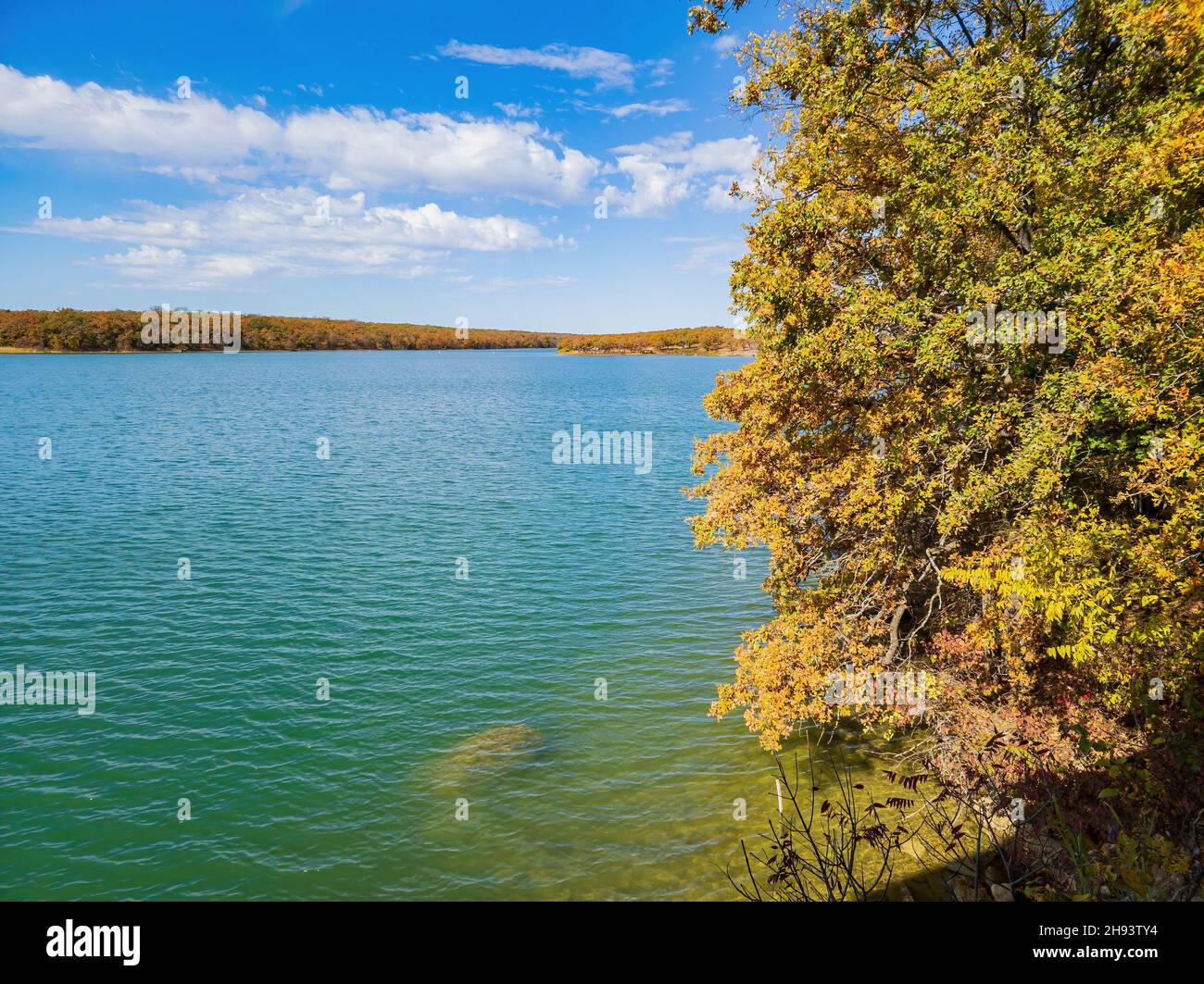 Beautiful landscape of Lake Murray State Park at Oklahoma Stock Photo ...