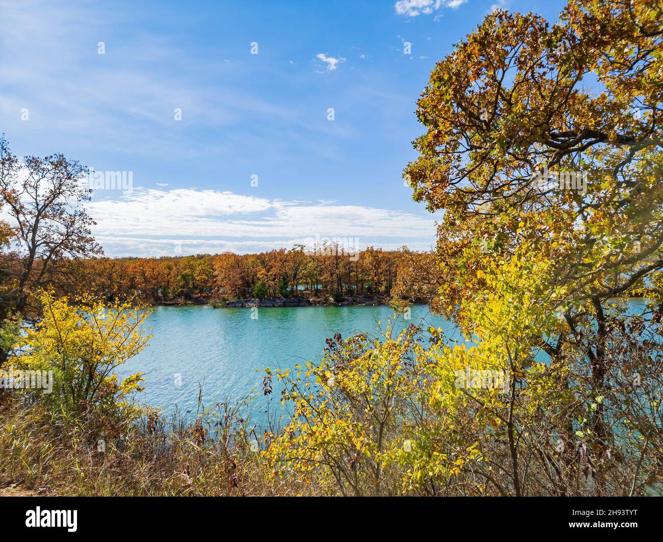 Beautiful landscape of Lake Murray State Park at Oklahoma Stock Photo ...